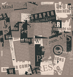 Seamless pattern on theme newspapers Royalty Free Vector