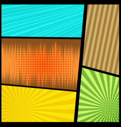 Comic book bright composition Royalty Free Vector Image