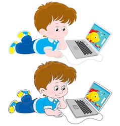 Infographics elements computer laptop notebook c Vector Image