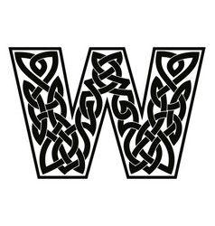 Numeral with celtic ornament Royalty Free Vector Image