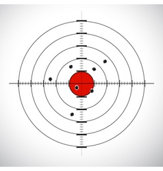 Target shooting apple Royalty Free Vector Image
