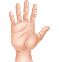 Cartoon of human hand Royalty Free Vector Image