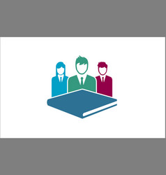 Student group icon design Royalty Free Vector Image