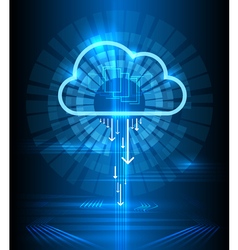 Blue cloud Royalty Free Vector Image - VectorStock