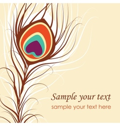 Peacock feathers Royalty Free Vector Image - VectorStock