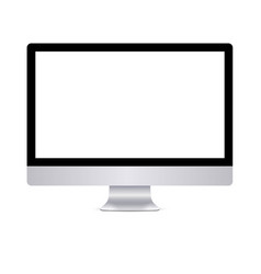 Empty computer screen Royalty Free Vector Image