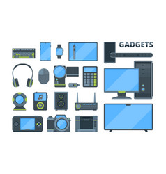 Modern technology stickers Royalty Free Vector Image