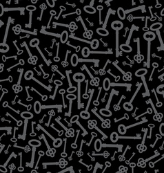 Seamless skeleton key pattern Royalty Free Vector Image