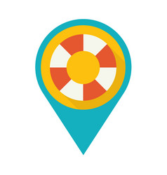 Simple flat design pin position marker Royalty Free Vector