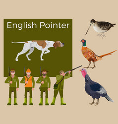 English pointer silhouette Royalty Free Vector Image