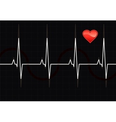 Pulse black Royalty Free Vector Image - VectorStock