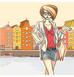 Urban scene Royalty Free Vector Image - VectorStock