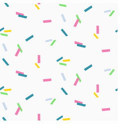 Confetti seamless white background Royalty Free Vector Image
