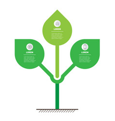 Tree infographics template with 7 branches options