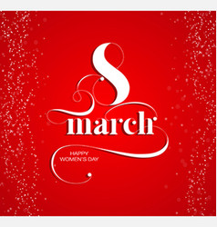 March 8 greeting card Royalty Free Vector Image