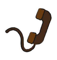 Phone icon button thumbnail Royalty Free Vector Image