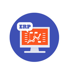 Erp software Royalty Free Vector Image - VectorStock
