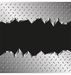 Crack metal background Royalty Free Vector Image