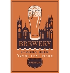 Beer label design background Royalty Free Vector Image