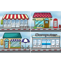 Shops Royalty Free Vector Image - VectorStock