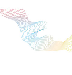 Seamless wave hair line pattern Royalty Free Vector Image