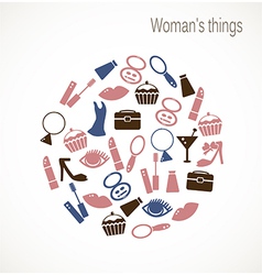 Women objects icon Royalty Free Vector Image - VectorStock