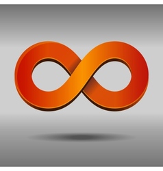 Blue abstract infinity endless symbol and icon Vector Image