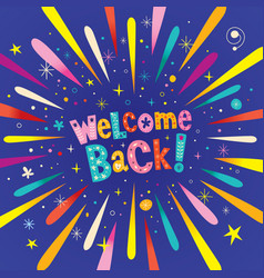 Bienvenidos welcome in spanish Royalty Free Vector Image
