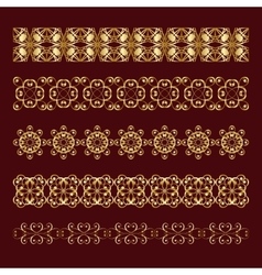Collection set border Royalty Free Vector Image