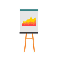 Projector screen tripod Royalty Free Vector Image