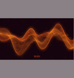 Big data round visualization Royalty Free Vector Image