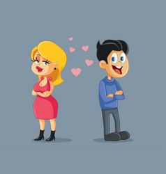 Happy couple Royalty Free Vector Image - VectorStock