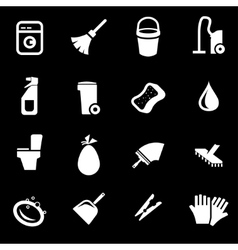 Cleaning black icon domestic equipment and Vector Image