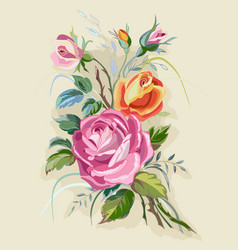 Rose grunge Royalty Free Vector Image - VectorStock