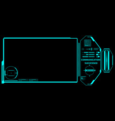Hud futuristic hi tech digital frame element Vector Image