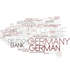 Deutsch word cloud concept Royalty Free Vector Image