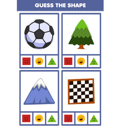 Education game for children logic table cartoon Vector Image