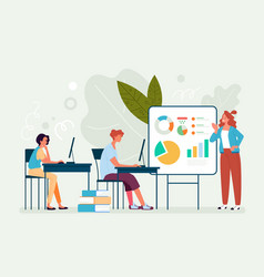 Business training workshop announcement poster Vector Image