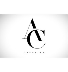 Ac logo letter design Royalty Free Vector Image