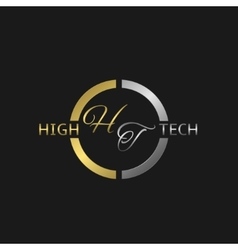Technology logo collection template Royalty Free Vector