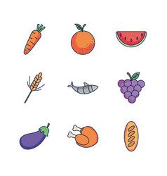 Trees icon set Royalty Free Vector Image - VectorStock