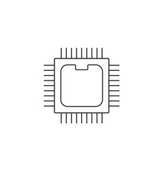 Gpu icon flat Royalty Free Vector Image - VectorStock