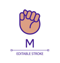 Flashcard letter m Royalty Free Vector Image - VectorStock