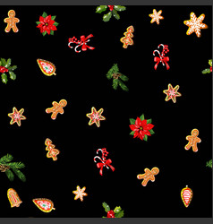 Traditional christmas greeting template Royalty Free Vector