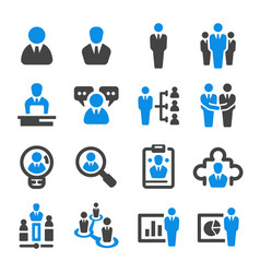People management icon Royalty Free Vector Image