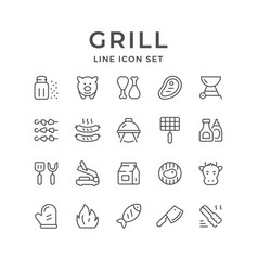 Barbecue set Royalty Free Vector Image - VectorStock