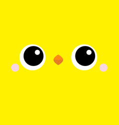 Chicken bird square face head icon cartoon funny Vector Image