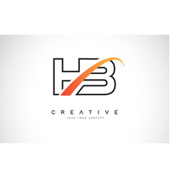 Bh b h letter logo with zebra lines texture Vector Image