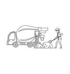 Construction engineer cartoon Royalty Free Vector Image