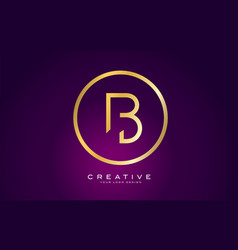 Modern business logo concept gold color flying Vector Image